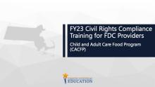 Civil Rights Training -FY2023 | Provider Resources, Inc